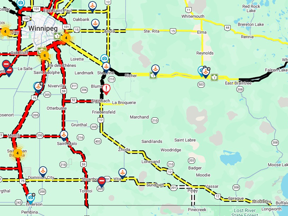 Major highways begin to reopen as conditions improve - SteinbachOnline ...
