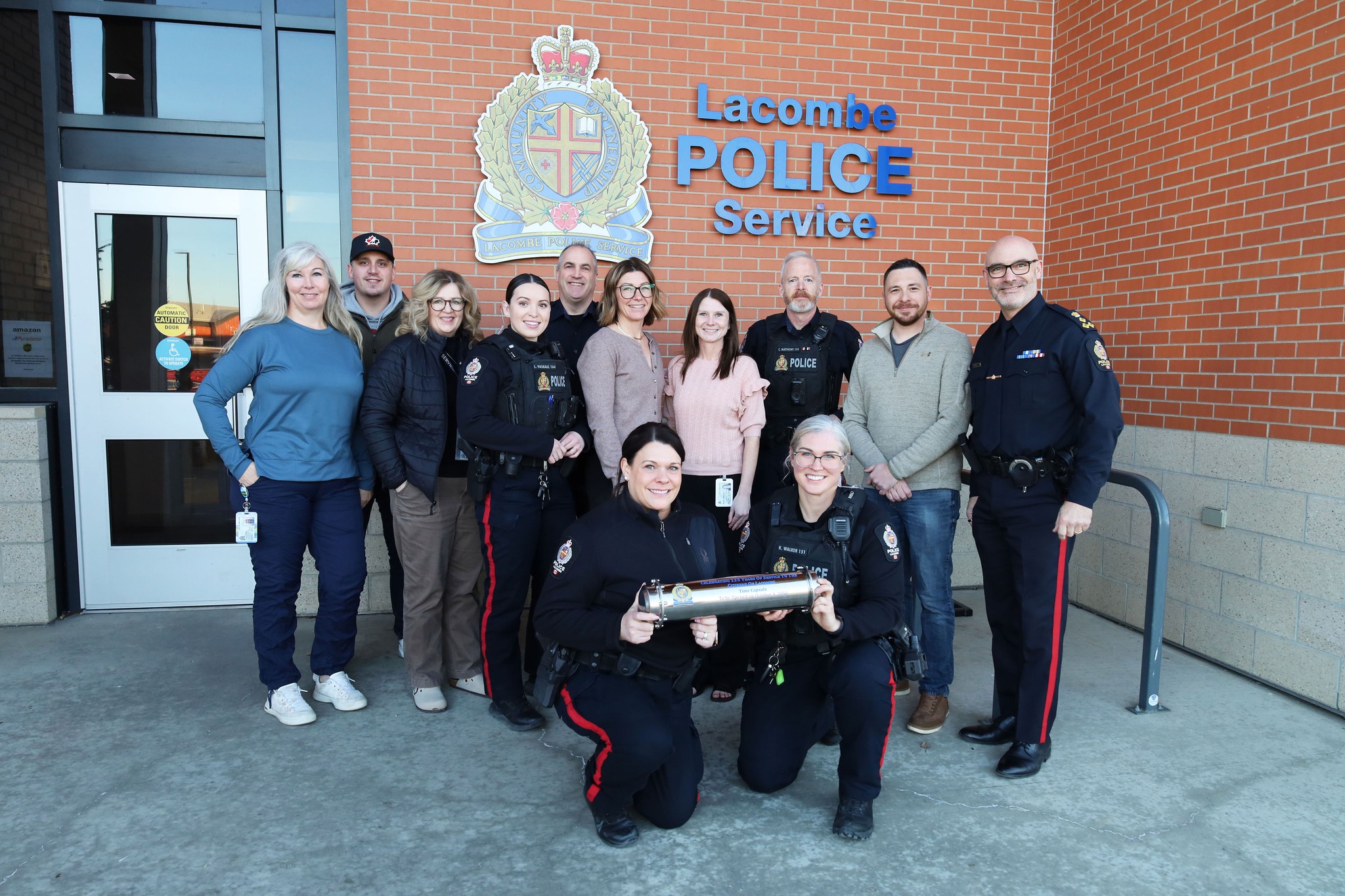 Lacombe Police reflect on 125 years with time capsule photo ...