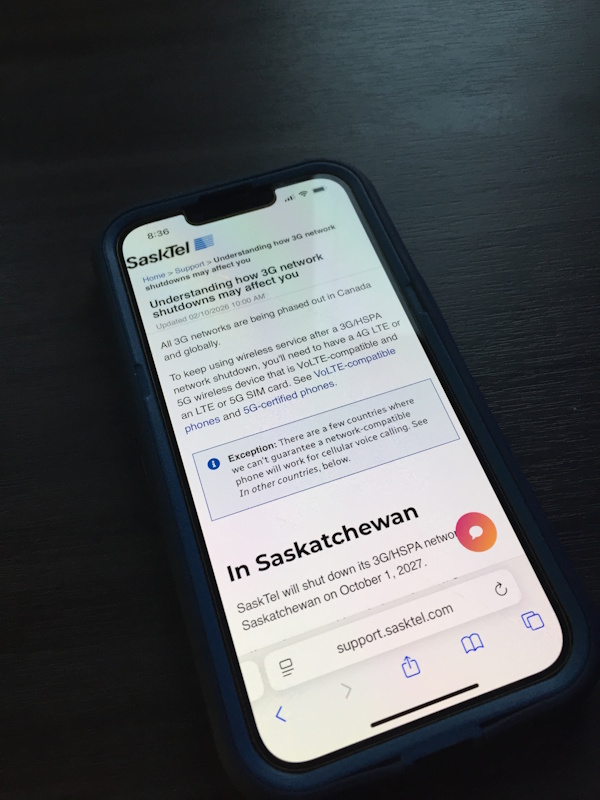 SaskTel to shut down 3G Network in October 2027 - DiscoverHumboldt.com ...