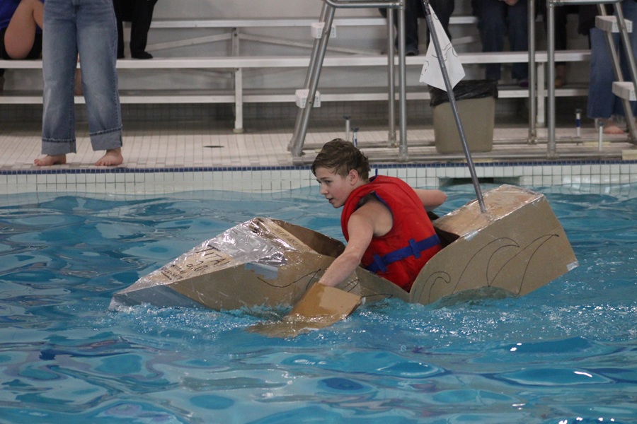 Cardboard creativity floats at Grade 8 boat challenge - StrathmoreNow ...