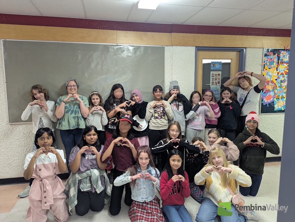 Students lead with kindness at École Morden Middle School on Pink Shirt ...