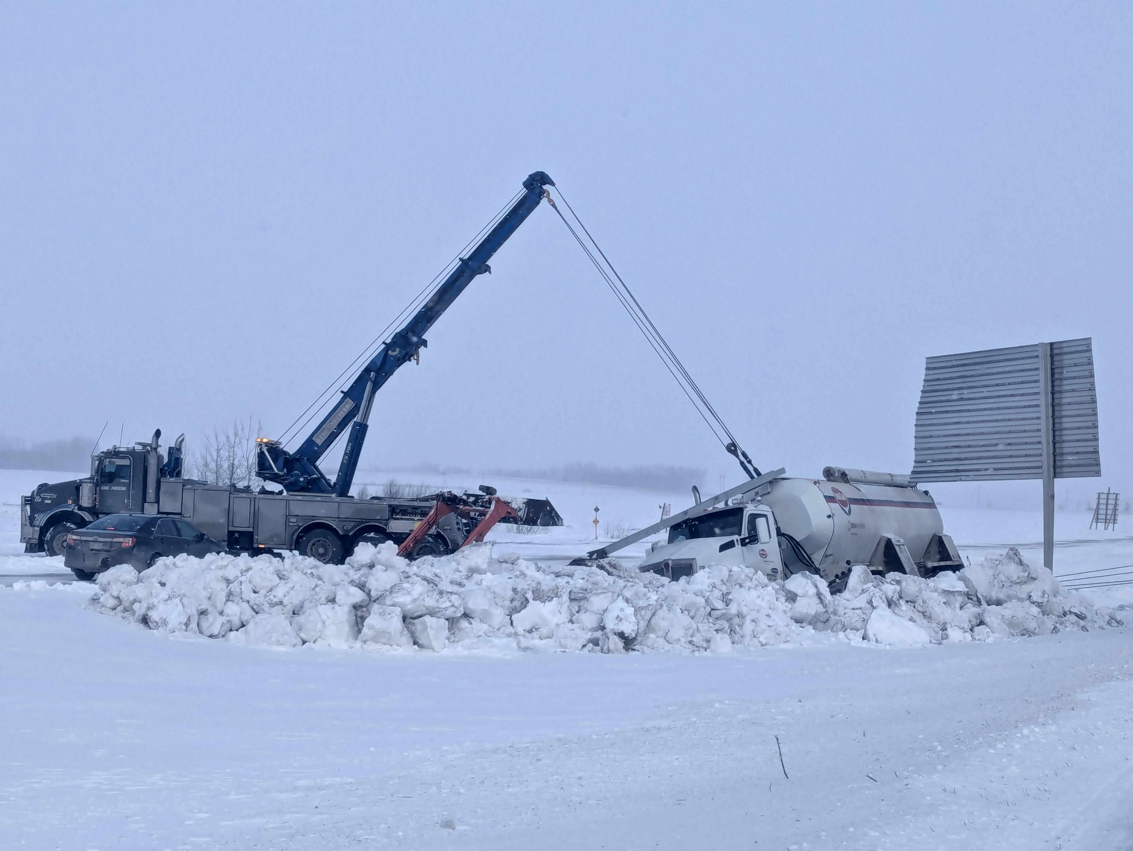 Wrecker fire complicates Trans-Canada semi recovery - PortageOnline.com ...