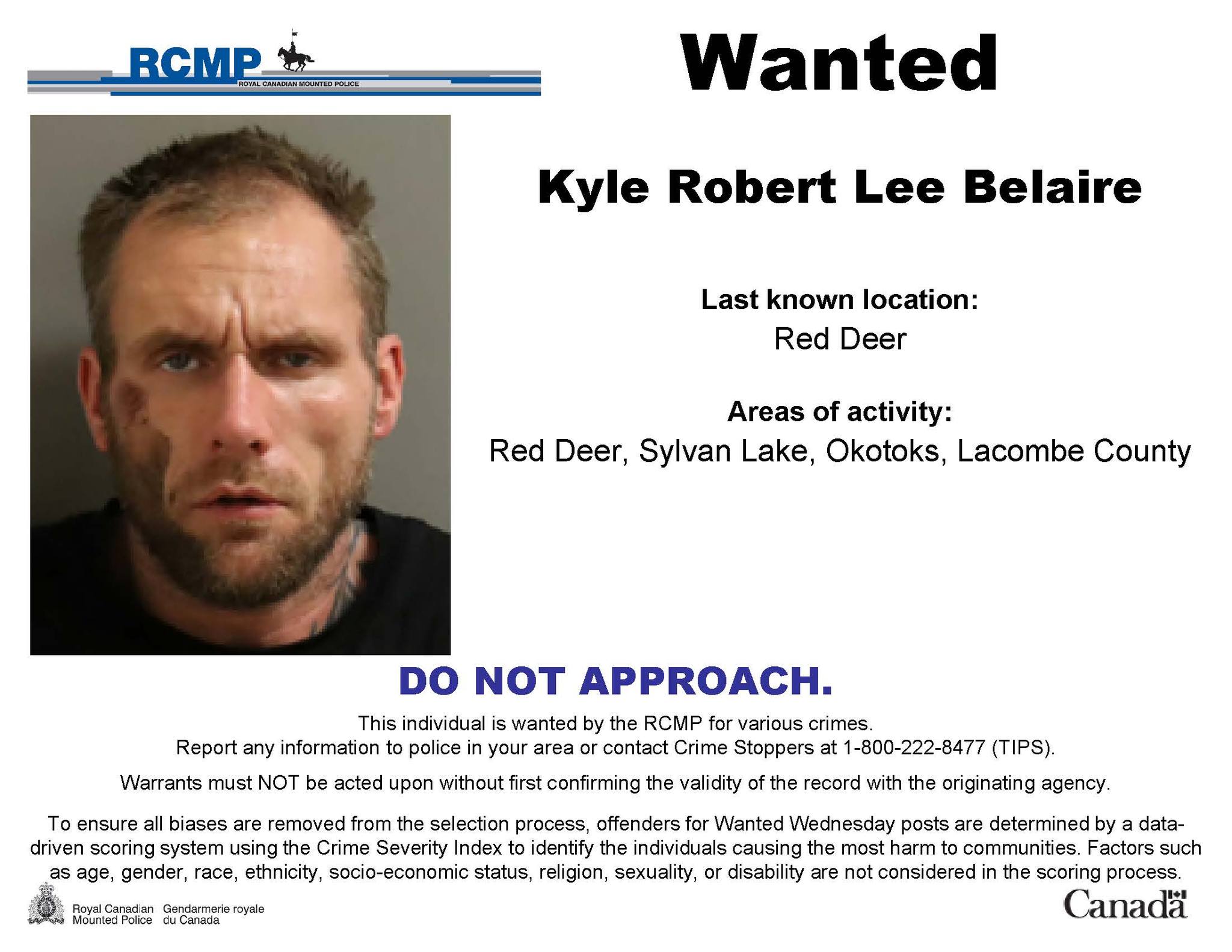 RCMP looking for wanted man known to frequent Okotoks - HighRiverOnline ...
