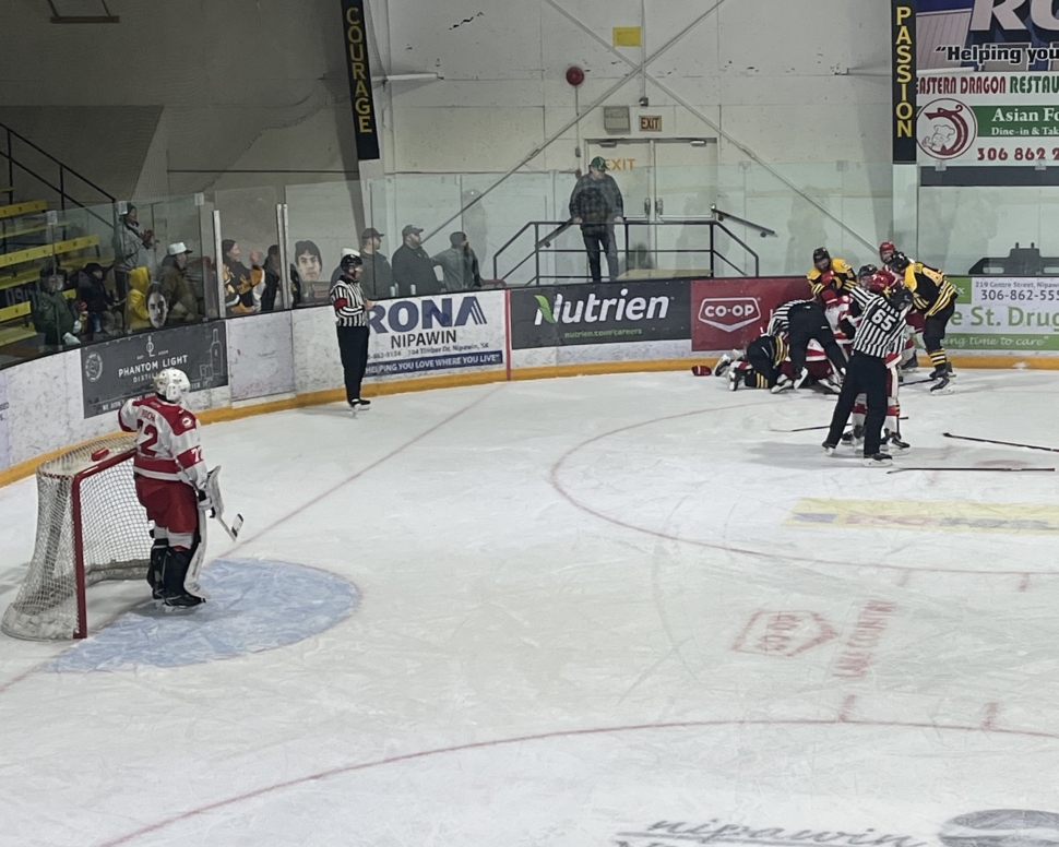 Hawks even series with physical win over Red Wings - DiscoverWeyburn ...