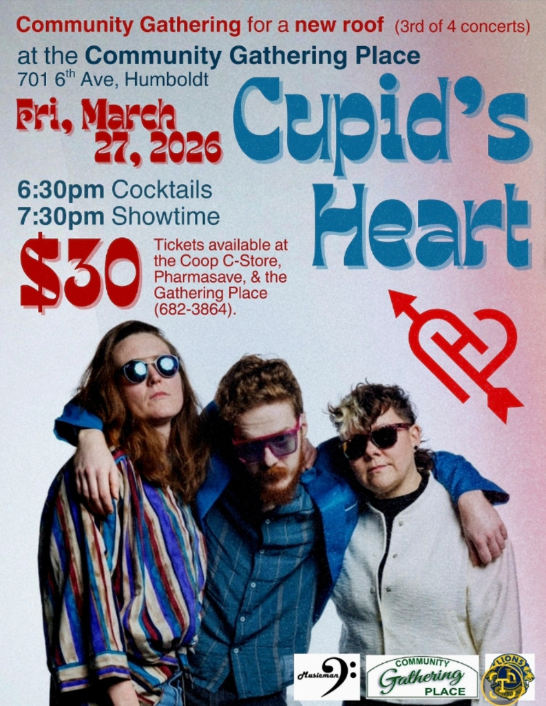 Weekend Update: Alt-Rock trio Cupid’s Heart plays Humboldt fundraiser ...