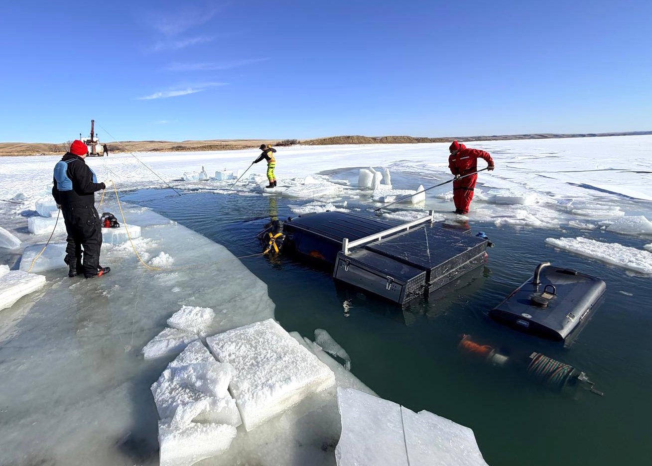 Another vehicle pulled from Lake Diefenbaker in eight days ...