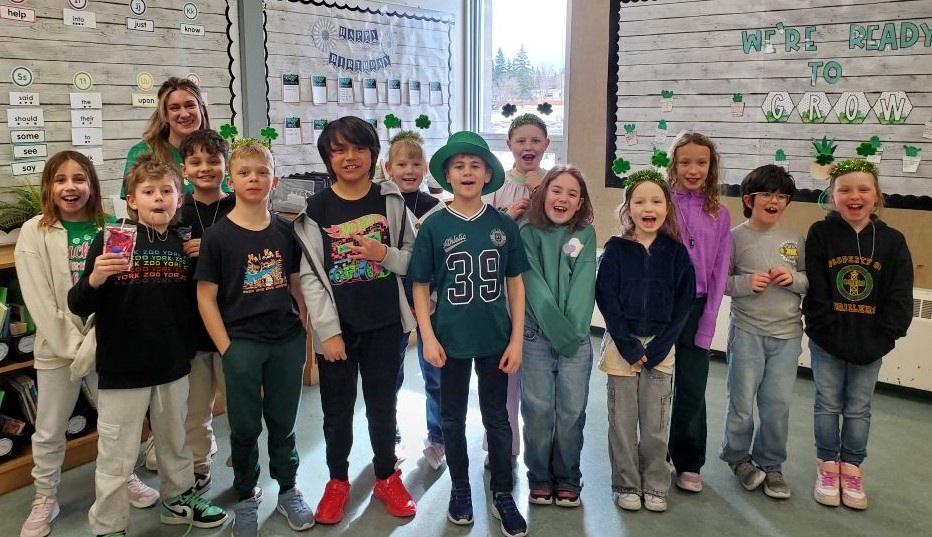 Grade 3 class from C. Ian McLaren school were thrilled to win the ...