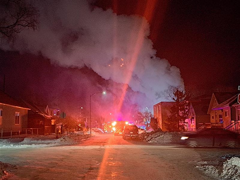 Crews battle Lord Roberts house fire in frigid temperatures ...