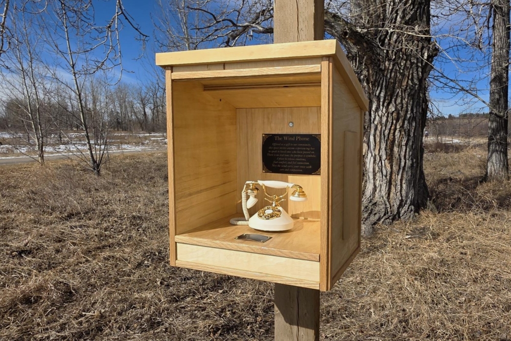 Wind phone offers space for grief and healing in Okotoks park ...