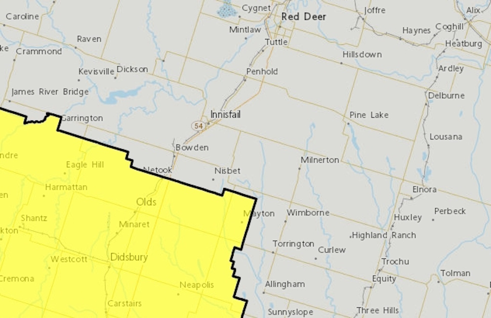 Snowfall could impact travel in Sundre and Olds areas ...