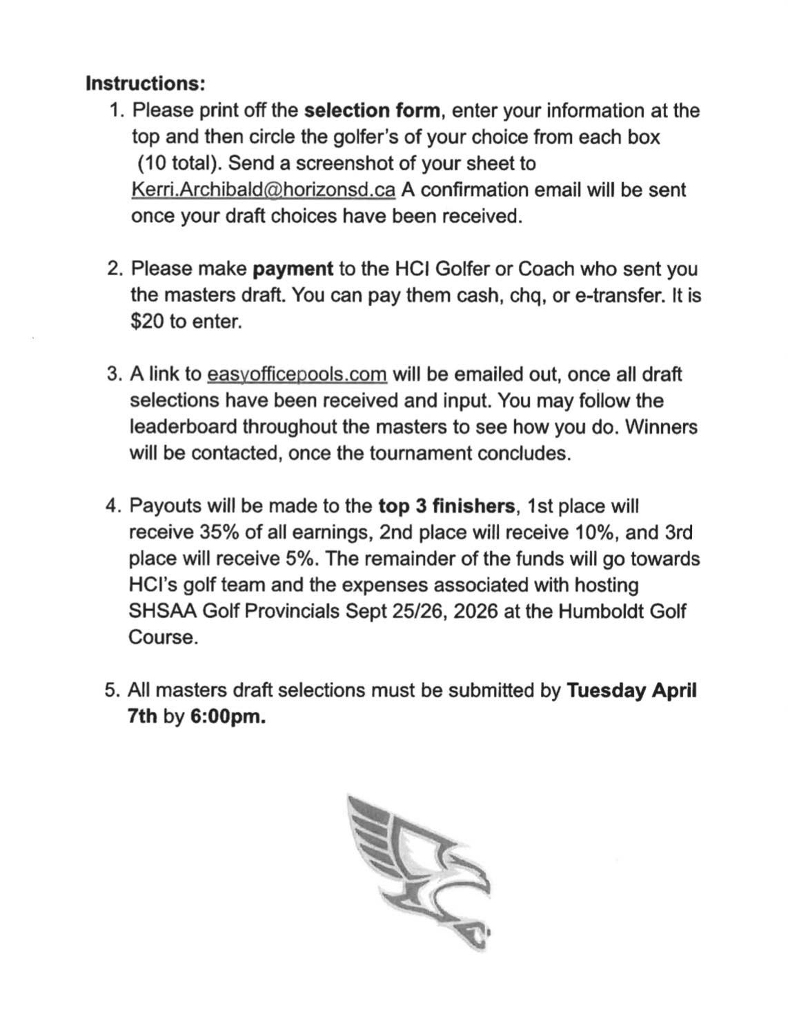 Humboldt Collegiate Golf Team launches Masters Draft fundraiser ahead ...