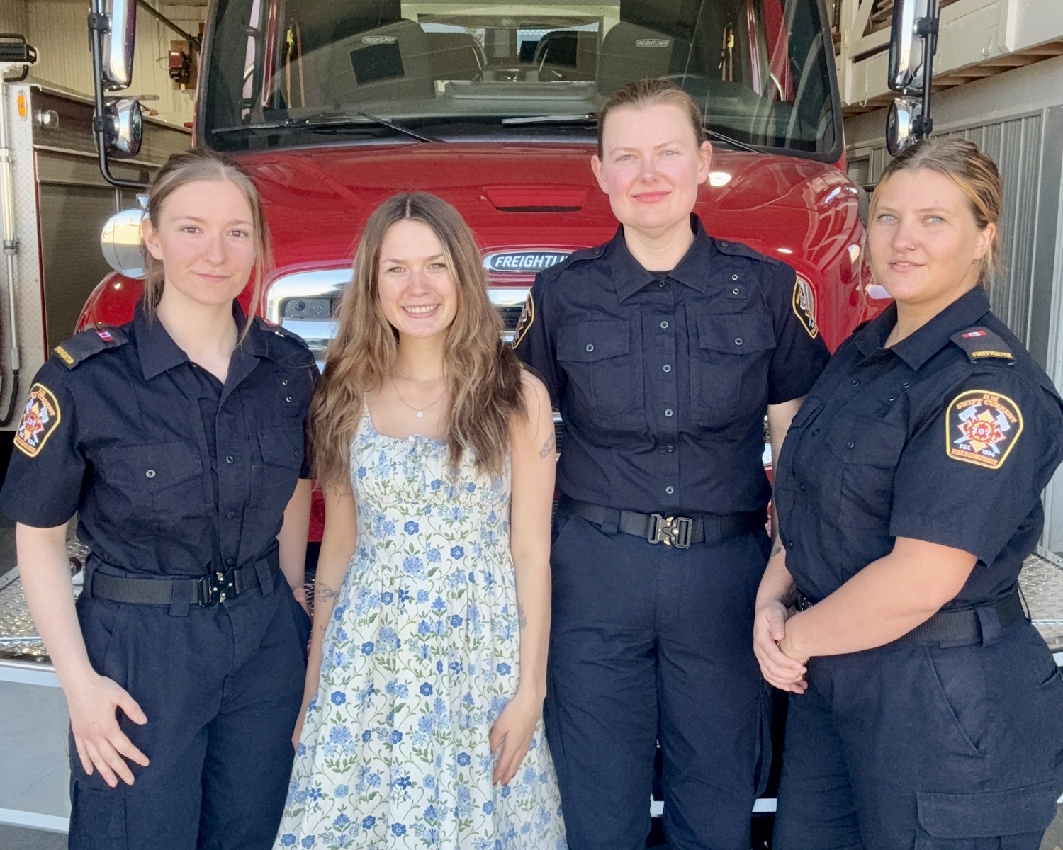 Three female firefighters serving in the RM of Swift Current ...