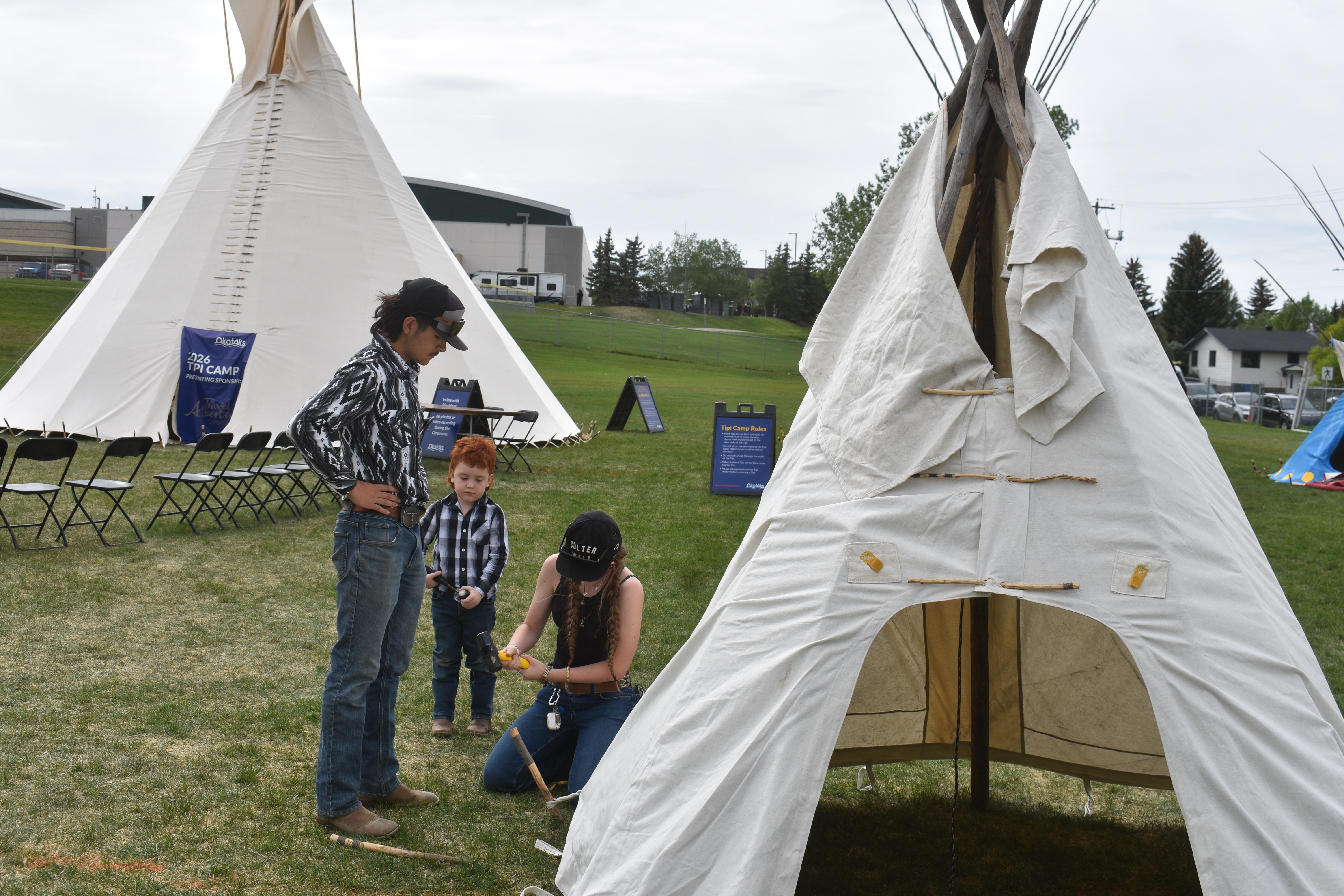 Okotoks youth get hands-on with traditional tipi building ...