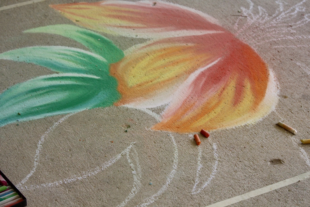 Students turn sidewalks into art during fourth annual Chalk the Walk ...