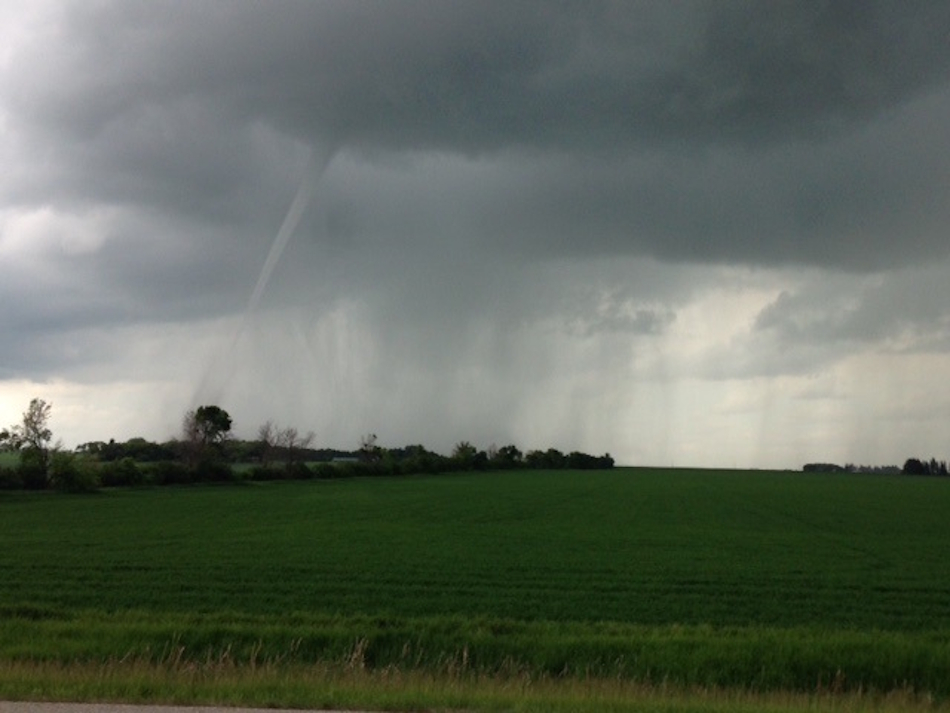 Funnel clouds, landspout tornadoes possible over Western Manitoba ...
