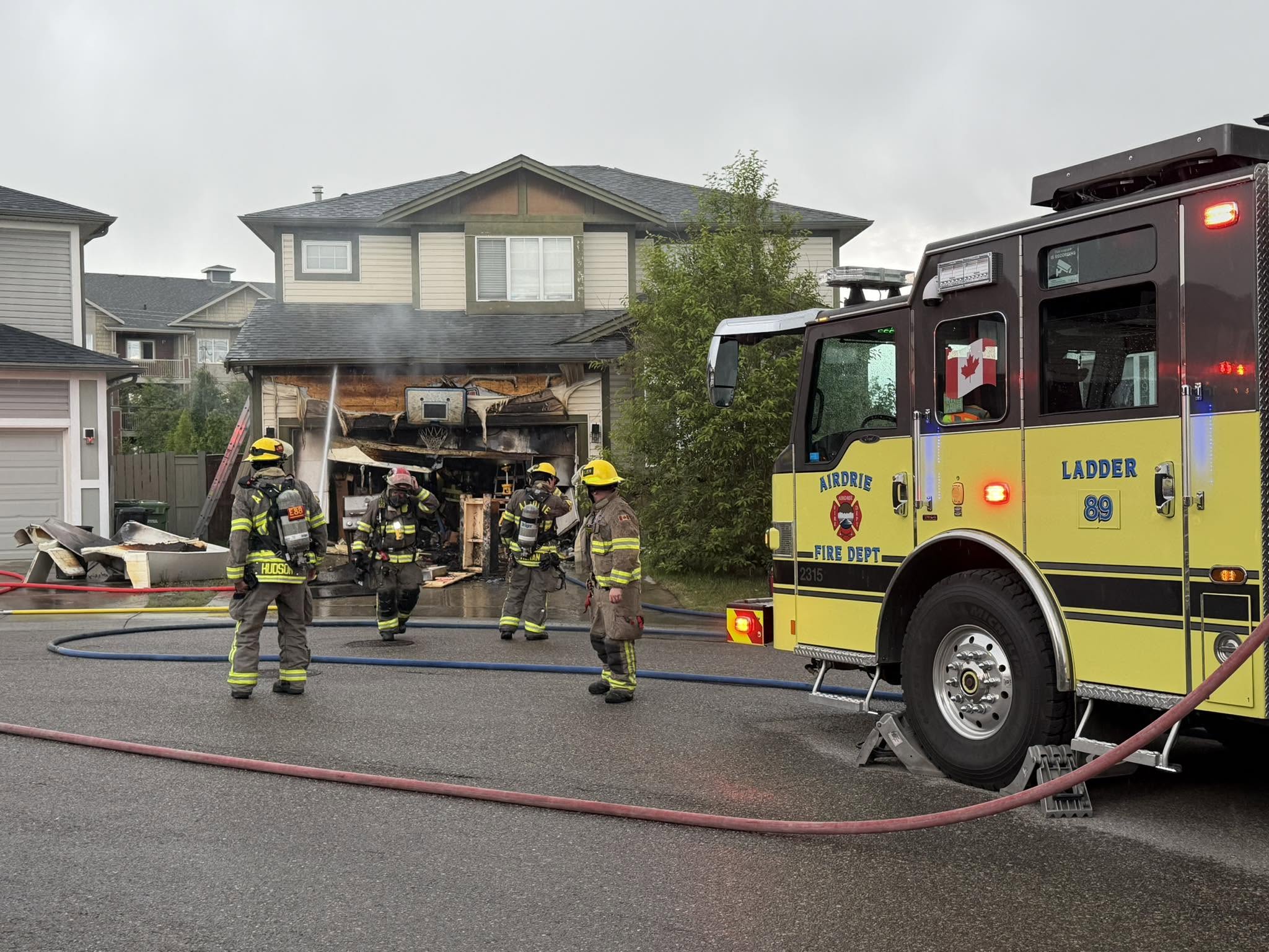 Airdrie fire crews battle Luxstone garage fire - DiscoverAirdrie.com ...