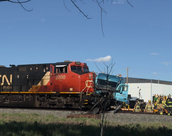 Beiseker Fire shares rail safety warning after train, semi collision ...